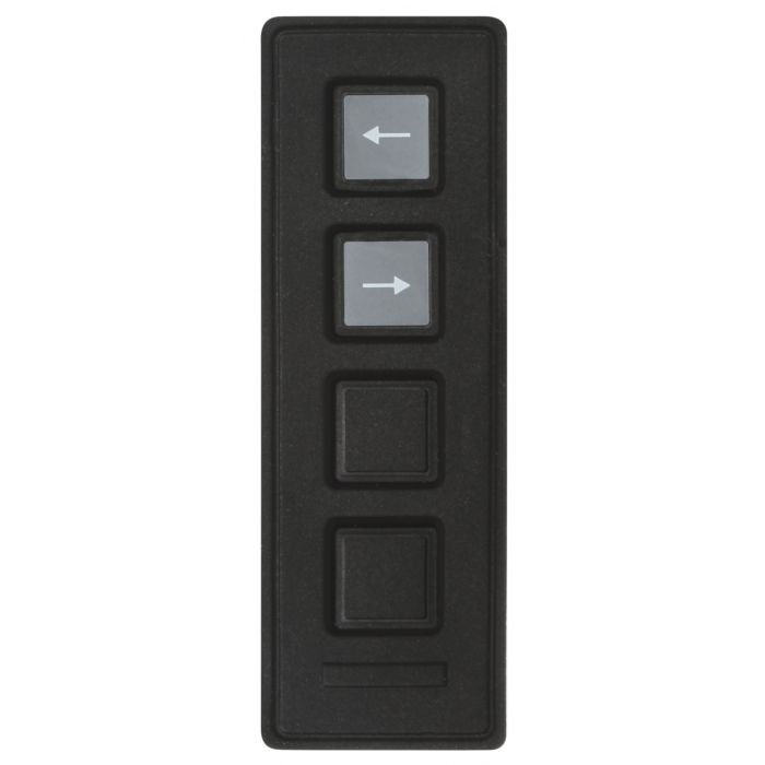 700 Series, Silicone rubber keypads, 4 keys, black. Legend set A and ...